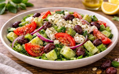 Greek Village Side Salad Notsoordinarycooking