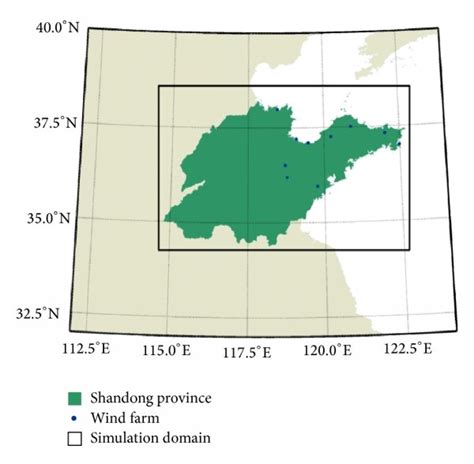 The Simulation Domains In Wrf Download Scientific Diagram