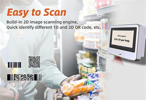 D D Qr Code Scanner Kiosk Small Android Pos Self Service Price Checker For Supermarket Er