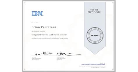 Brian Carrazana On Linkedin Completion Certificate For Network Security And Database Vulnerabilities