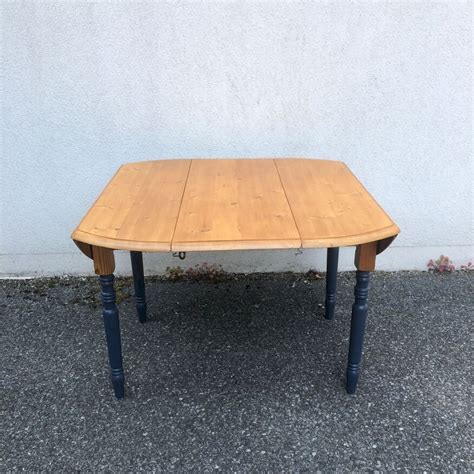 Table Ronde Vintageclassique Naturelnoir Bois