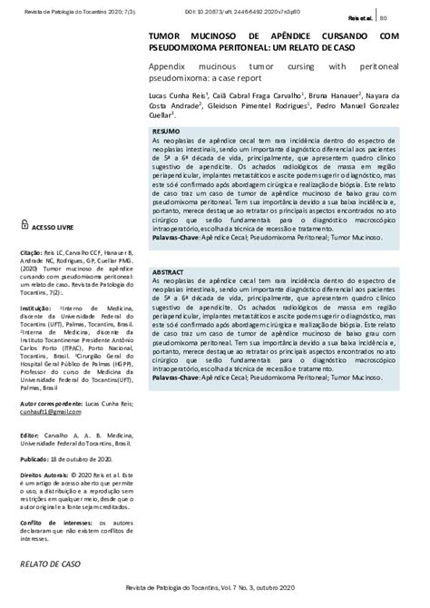 Pdf Appendix Mucinous Tumor Cursing With Peritoneal Pseudomixoma A Case Report