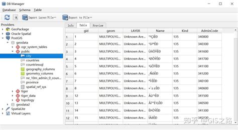 Qgis Db Manager 导入 Shp 到 Postgis 空间数据库 知乎