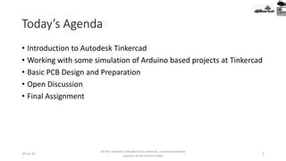 Arduino Simulation Basic Day Tinkercad Proteus PCB PPTX Technology Computing
