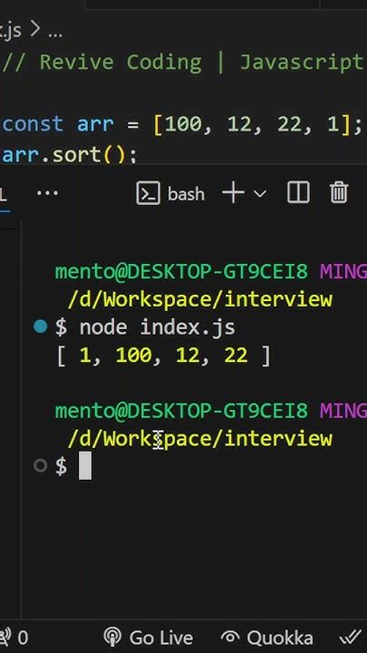 Fixing Javascript Array Sort Errors Codingtips Jsinterview Youtube