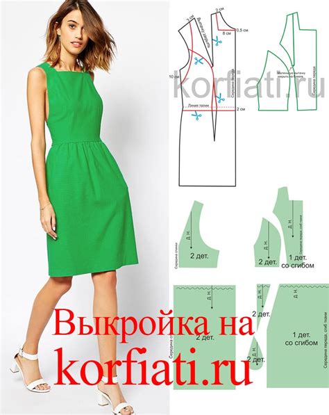 Выкройка платья сарафана от Анастасии Корфиати Платье швейные шаблоны Выкройка платья