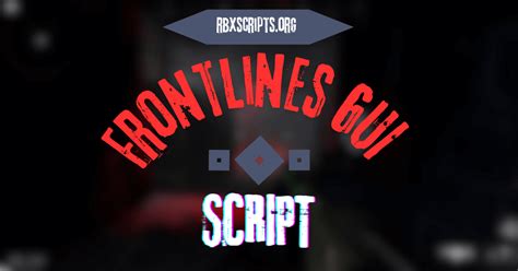 Frontlines Gui Script Rbx Scripts