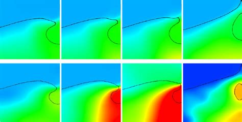 Snapshots Of The Pressure Distributions In The Numerical Wave Tank