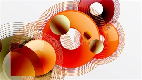 Sleek Vector With Overlapping Circles In Vibrant Colors And Smooth Gradients Dynamic