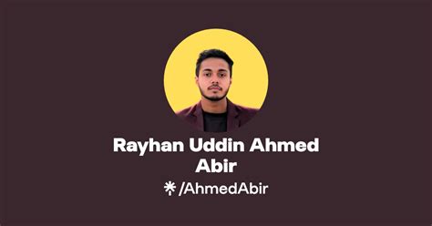 Rayhan Uddin Ahmed Abir Instagram Linktree