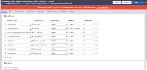 Source As Report Definition In Table Layout Section Support Center