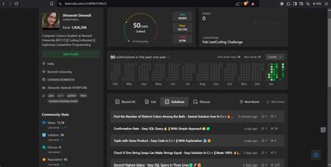 Leetcode Dsa Codingjourney Coding Problemsolving Consistency