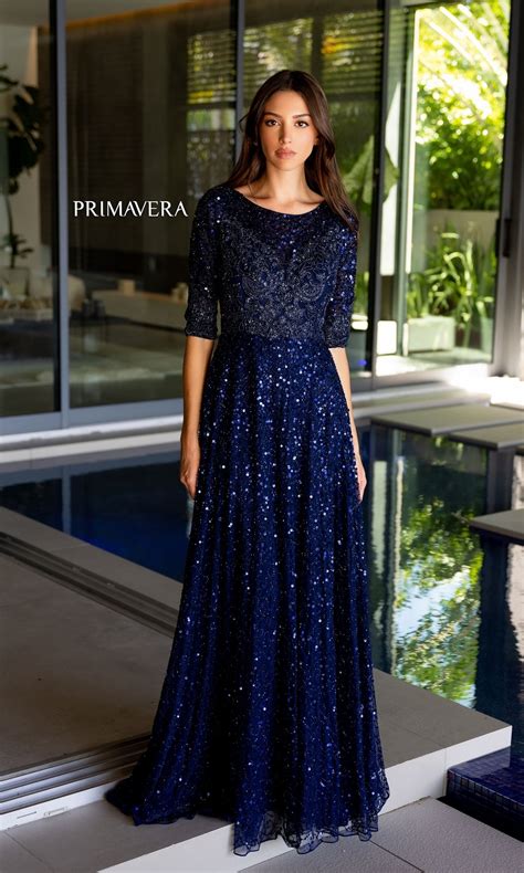 Primavera 13115 Long Prom Dress Promgirl