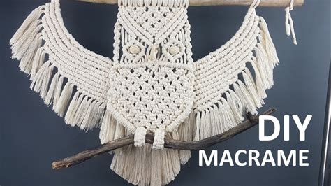 diy owl macrame СОВА МАКРАМЕ youtube