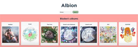Albion React Spotify Api Project