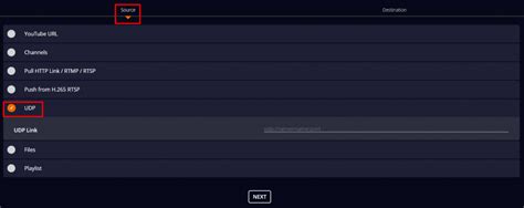 Convert Uncompressed Video Sources Using Udp Option In Queues Knowledgebase