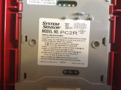 System Sensor PC2R Fire Alarm Collection Information Pictures And More FireAlarms Tv