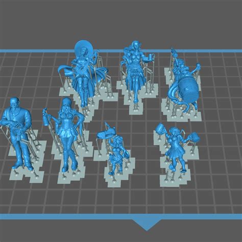 3d Printable Mindflayer Barmaidfrom The Fantasy Barmaid Collection By Mythologic Arts
