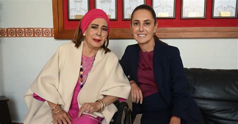 Claudia Sheinbaum Se Reúne Con La Actriz Elsa Aguirre Ejemplo De Gran