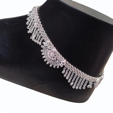 75 Bridal Jhalar Silver Payal 100 G Size 10 Inch Length At Rs 1300pair In Kanpur