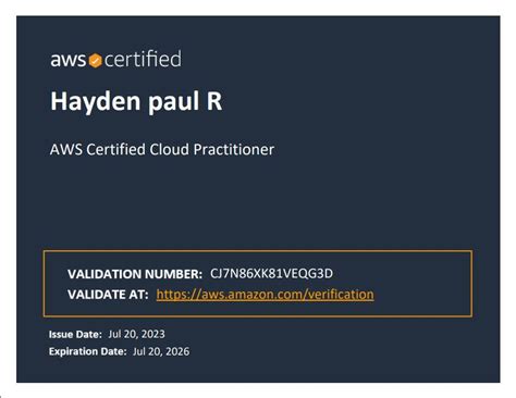 Hayden Paulr On Linkedin Aws Cloudpractitioner Certification Hardworkpaysoff Dedication