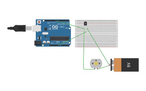 Circuit Design Moter Tinkercad