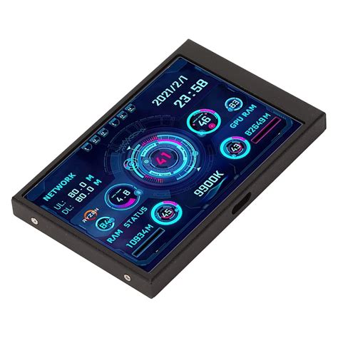 Computer Temperature Monitor PC Chassis CPU Data Monitor Inch IPS USB Mini Screen CPU