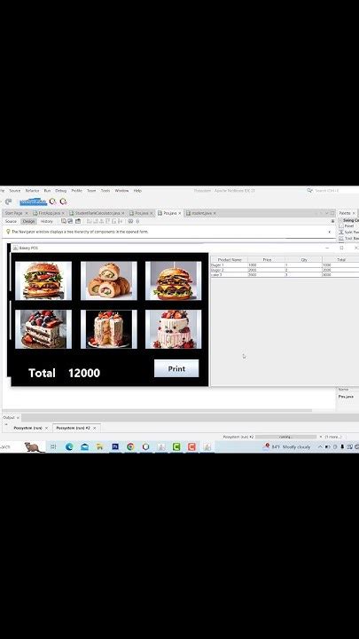 Bakery Management System Project Netbeans Youtube