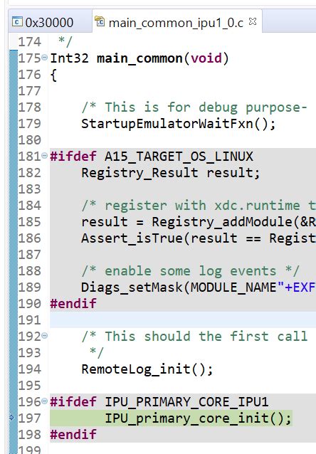 CCS TDA PXEVM CCS Incorrectly Grays Out Ifdef Blocks Code Composer Studio Forum Code