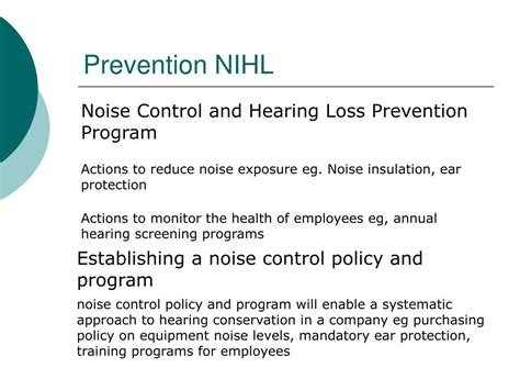 Ppt Noise Induced Hearing Loss Nihl Powerpoint Presentation Free Download Id2923078
