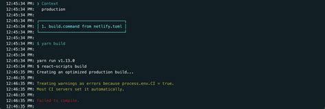 [solved] “treating warnings as errors because of process env ci true