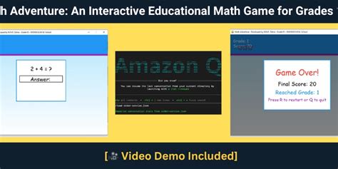 🎯 Solving Puzzles With Code A Math Adventure Game Built With Amazon Q