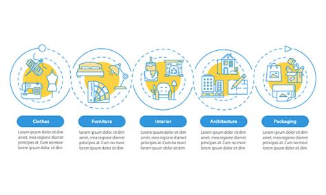 크리에이티브 에이전시유형 벡터 인포그래픽 템플릿입니다 장식 프리젠 테이션 디자인 요소 5단계로 데이터 시각화 프로세스 타임라인