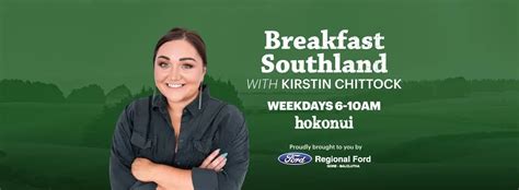 Hokonui Breakfast With Kirstin Chittock