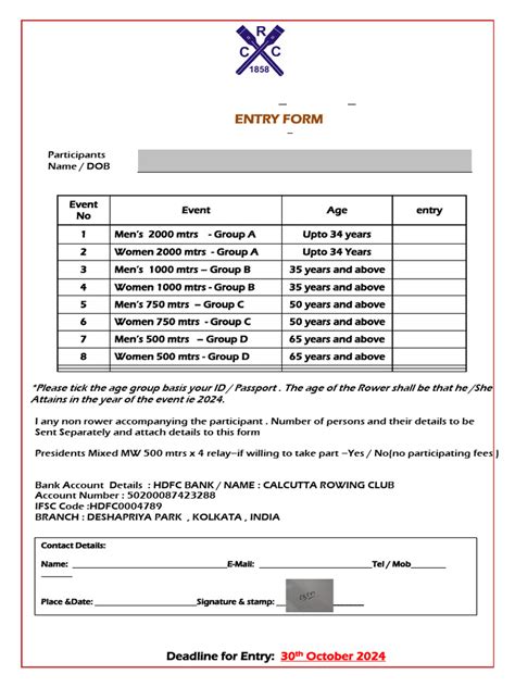 Annex 3 Entry Form Indoor Rowing Ifr Crc Suraj Pdf