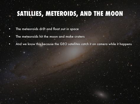 Satellites Moons Meteoroids