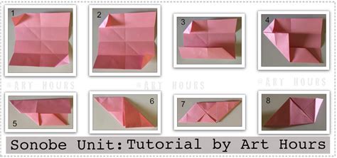 Origami Cube Sonobe Instructions