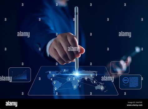 Logistics Transportation And Shipping Management Concept Businessman