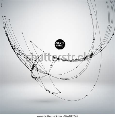 Abstract Background Dots Array Lines Connection 库存矢量图（免版税）326483276 Shutterstock