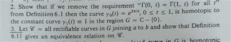 solved 2 show that if we remove the requirement