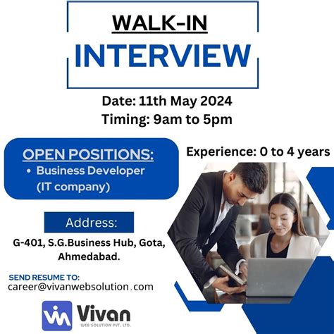 Vivan Web Solution Pvt Ltd On Linkedin Walkin Interview