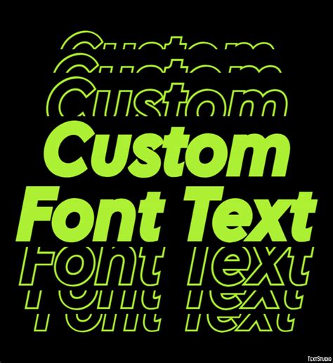Custom Font Text Efecto De Texto Y Diseño De Logotipos Fuente