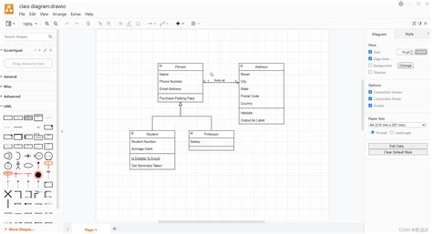 知识点滴 Uml类关系图及描画工具drawiodrawio Uml Csdn博客