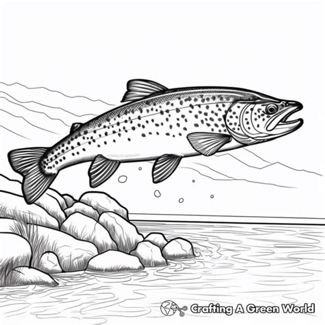 Brook Trout Coloring Pages Free And Printable