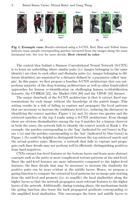 Gated Siamese Convolutional Neural Network Architecture For Human Re Identification Deepai