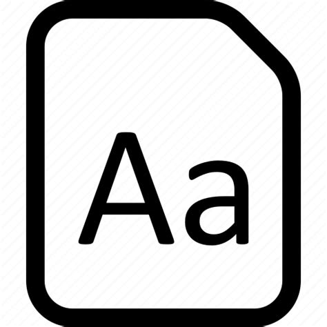 File Font Otf Ttf Icon