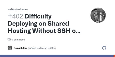 Difficulty Deploying On Shared Hosting Without Ssh Or Shell Access · Issue 402 · Walkor Webman
