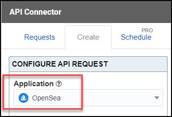 Import OpenSea API Data To Google Sheets API Connector