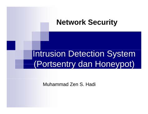 Pdf Intrusion Detection System Portsentry Dan Honeypot Dokumentips