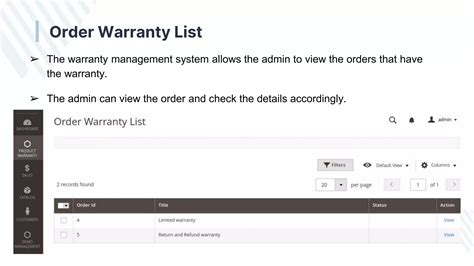 Warranty Management System For Magento 2 Ppt